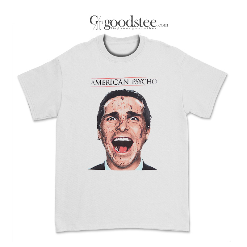 Christian Bale Patrick Bateman American Psycho T-Shirt - Goodstee.com